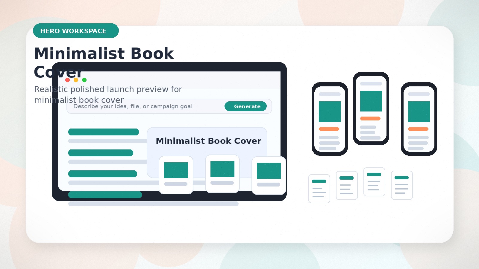 Minimalist Book Cover Generator | AI Minimalist Design Tool | Pippit