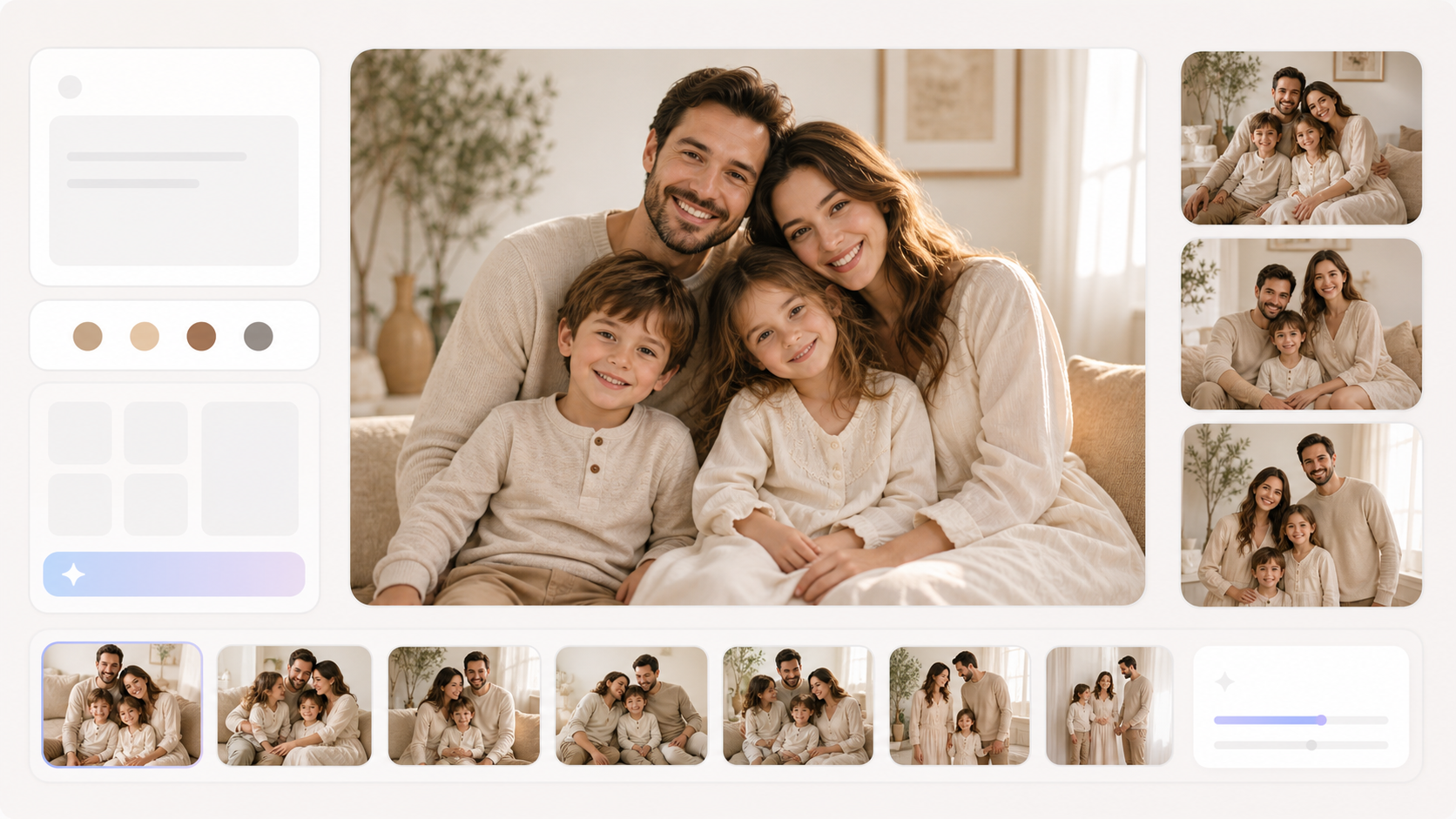 Family Photoshoot AI Prompt Free | Dreamina