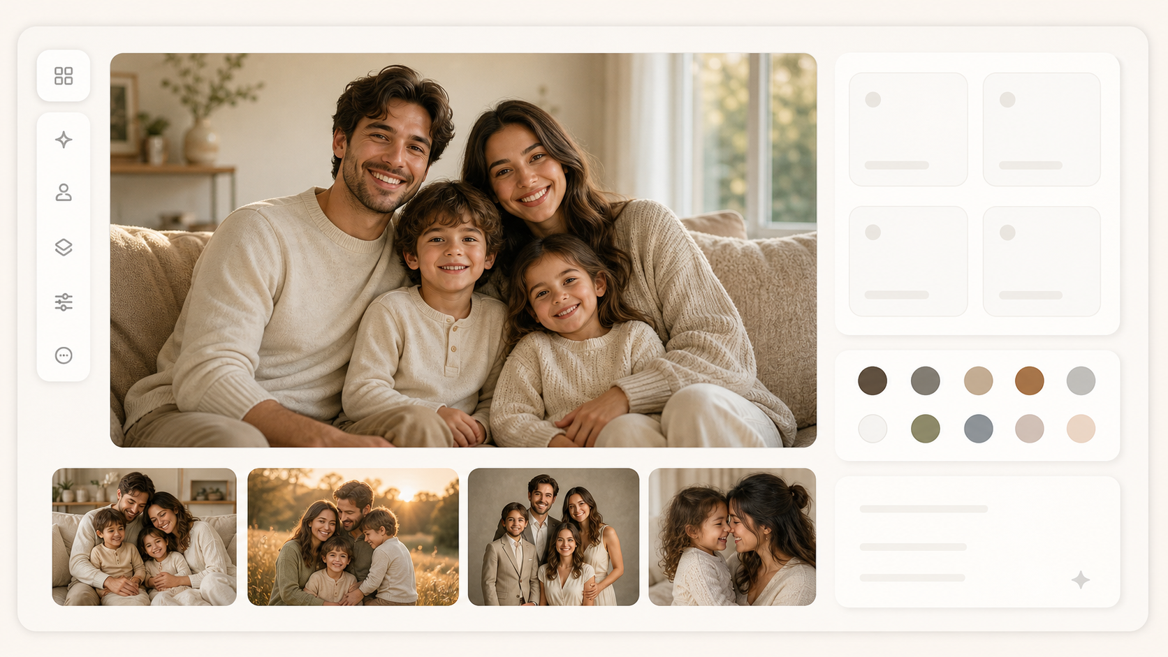 Family Photoshoot AI Prompt Free | Dreamina